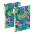 2 Pcs Twisty Bold Line Spiral Notebooks 60 Sheets 120 Pages A5 Journal ...