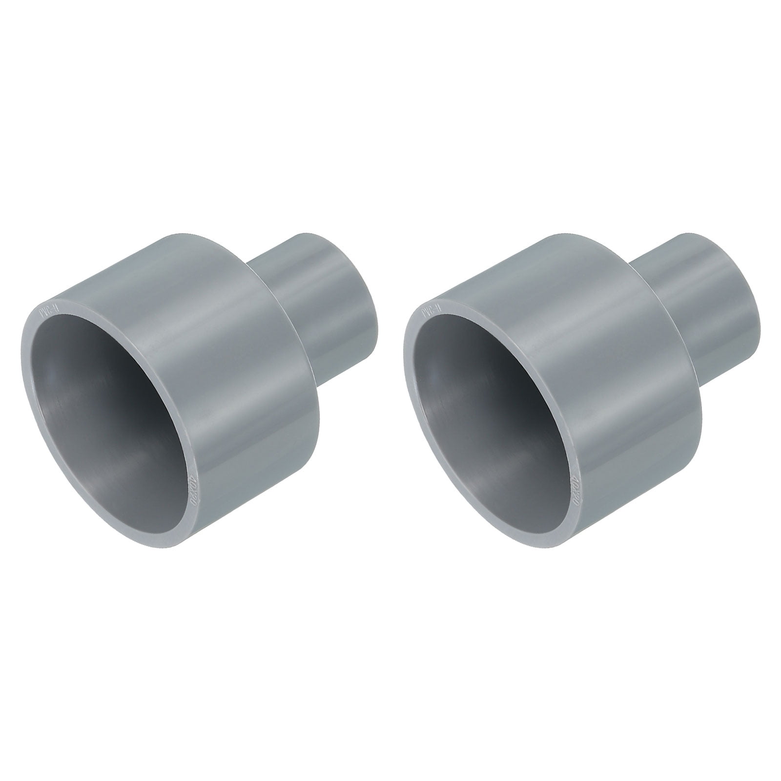 2 Pcs UPVC Reducer Pipe Fitting, 40x20mm PVC Pipe Coupling Adapter ...