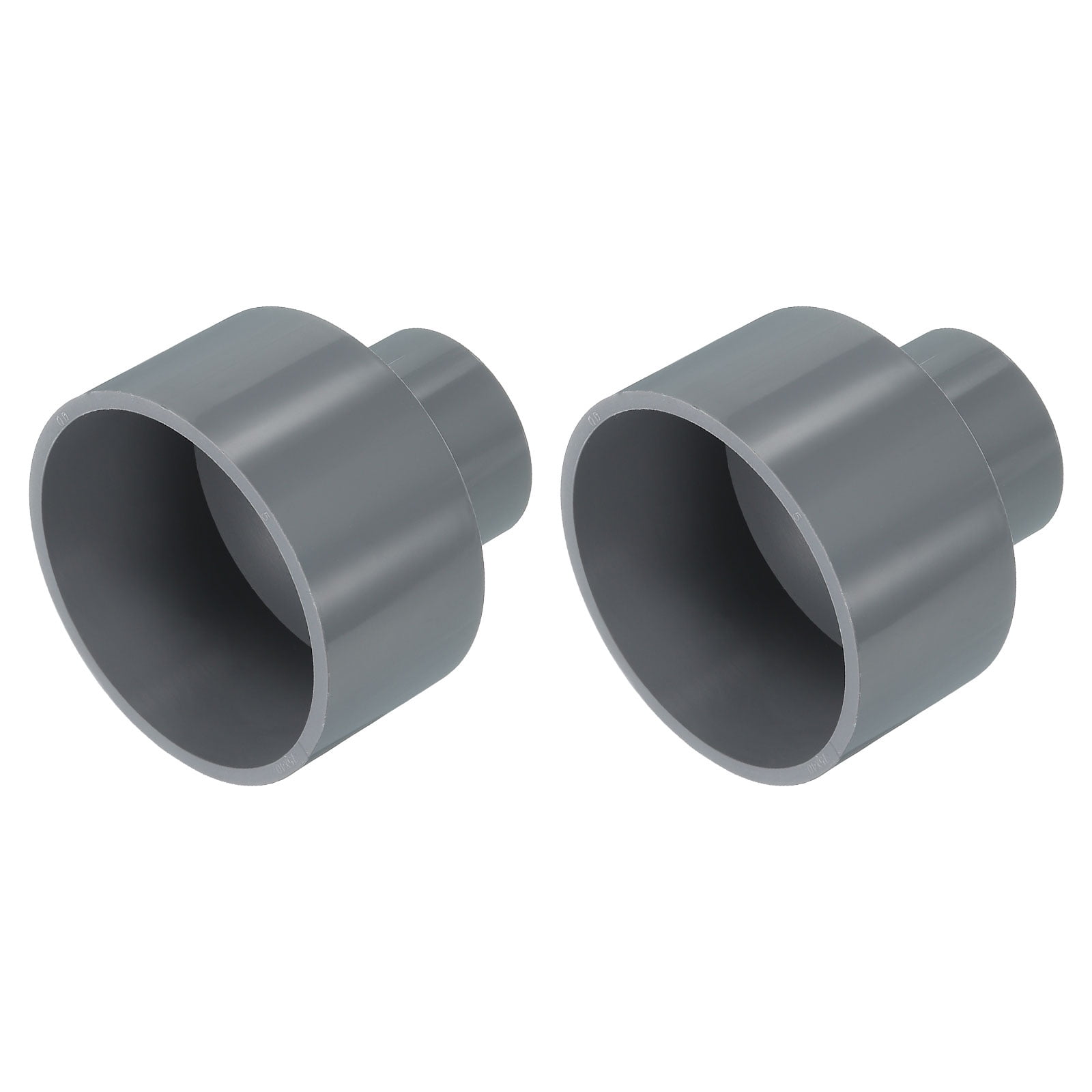 2 Pcs UPVC Reducer Pipe Fitting, 75x40mm PVC Pipe Coupling Adapter ...