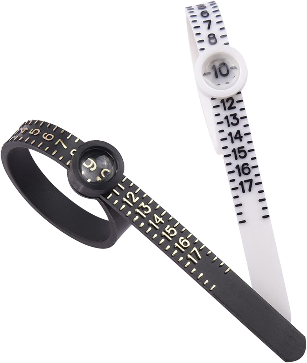 2 Pcs US 1-17 Standard Ring Sizer with Upgraded Accurate Built-in ...