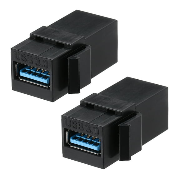 2 Pcs USB 3.0 Key-stone Jack Inserts,USB Female to Female Adapter ...