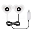 2 Pcs USB Car Window Atmosphere Light with APP Control, Heart Shape 256 ...