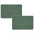 2 Pcs Ultra Thin Bath Mat 17x27 Inch, Non Slip Rubber Bathroom Rugs ...