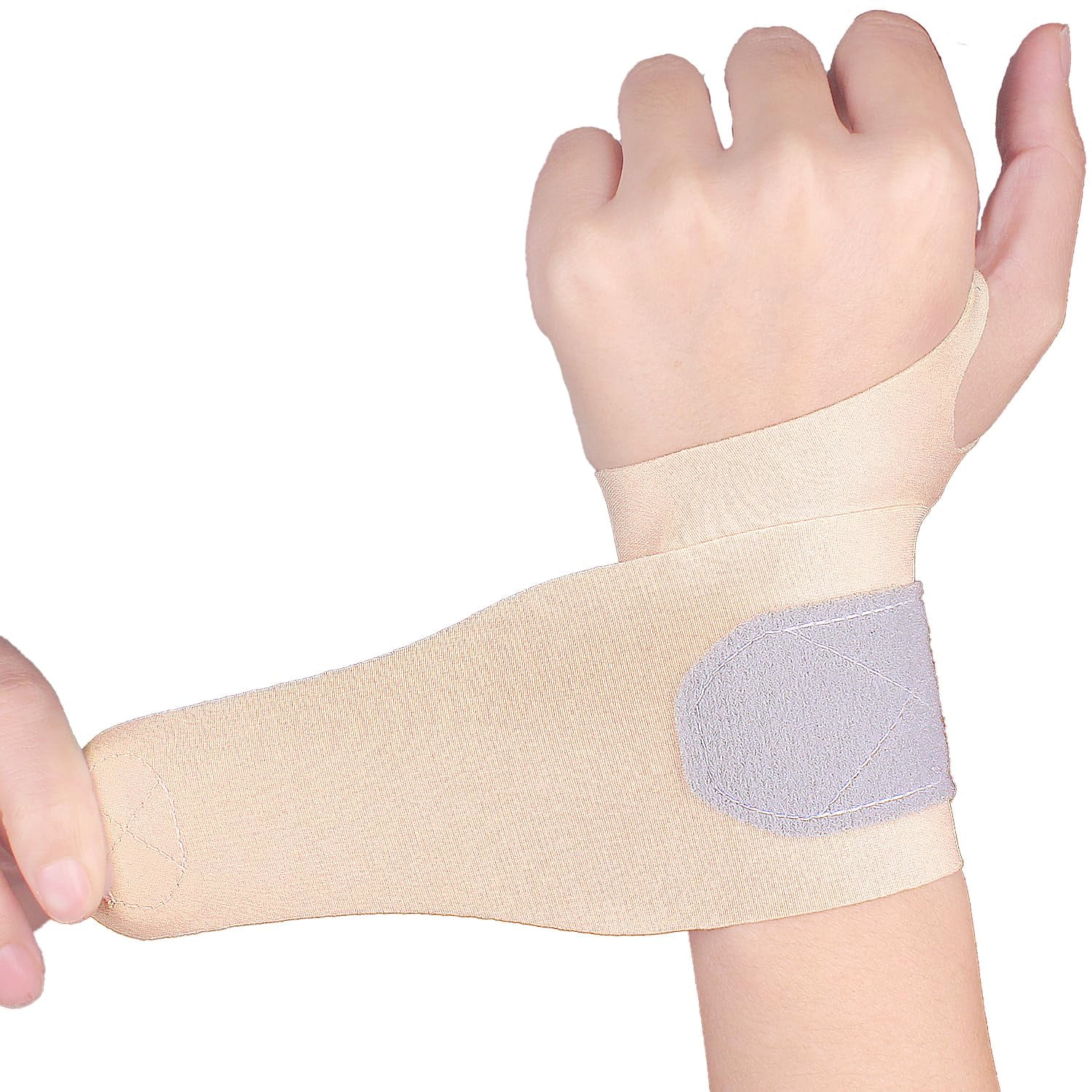 2 Pcs Ultra-Thin Wrist Brace Support for Carpal Tunnel, Pain Relief ...