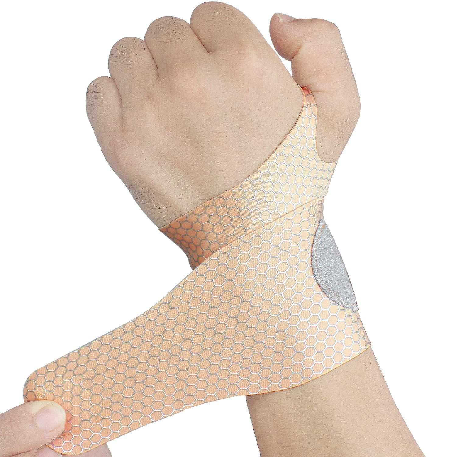 2 Pcs Ultra-Thin Wrist Brace Support for Carpal Tunnel, Pain Relief ...