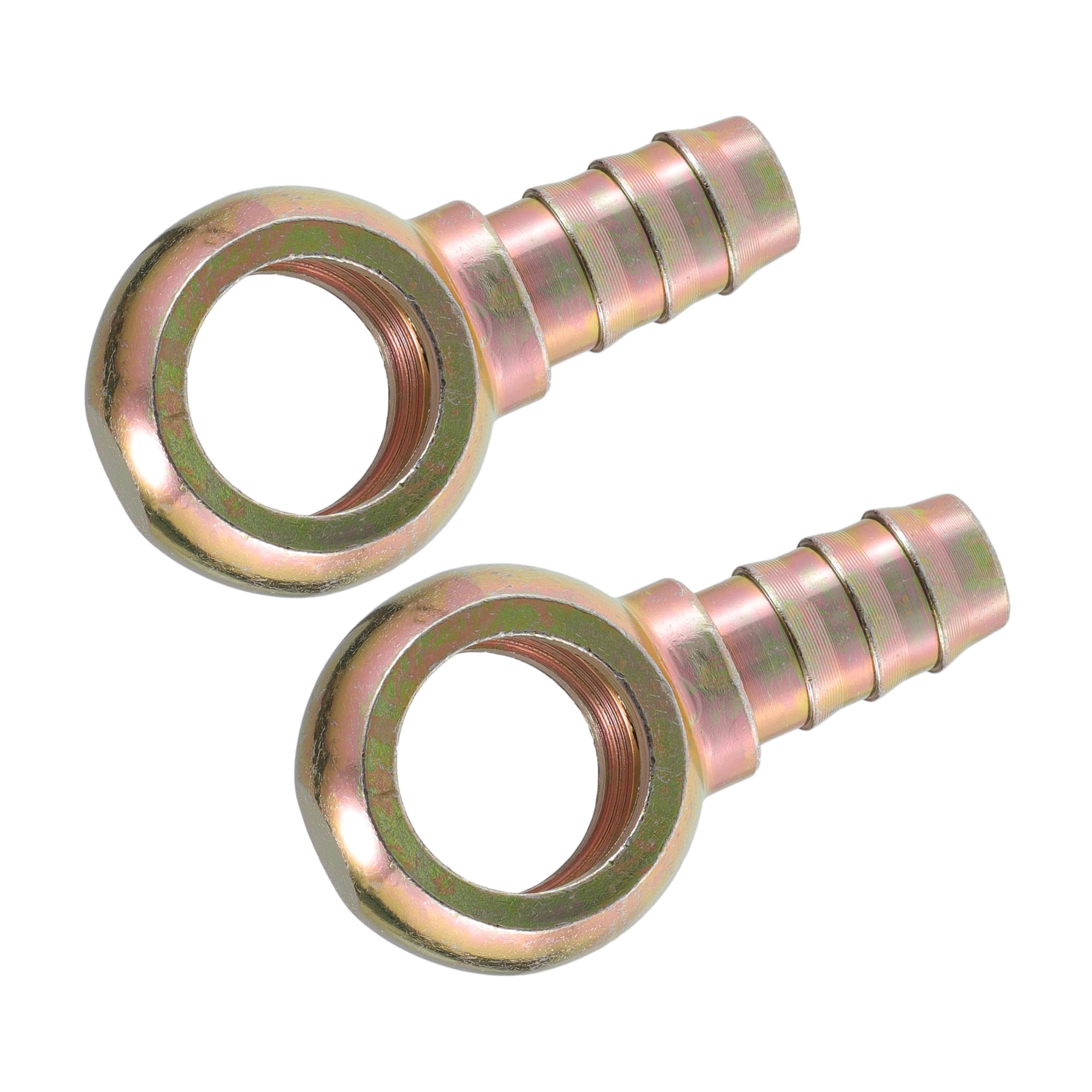 2 Pcs Universal Banjo Bolt 18mm ID Banjo Bolt Hose Barb Fitting Adapter ...