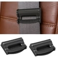 2 Pcs Universal Black Plastic Seat Belt Adjuster Clips Anti Slip ...