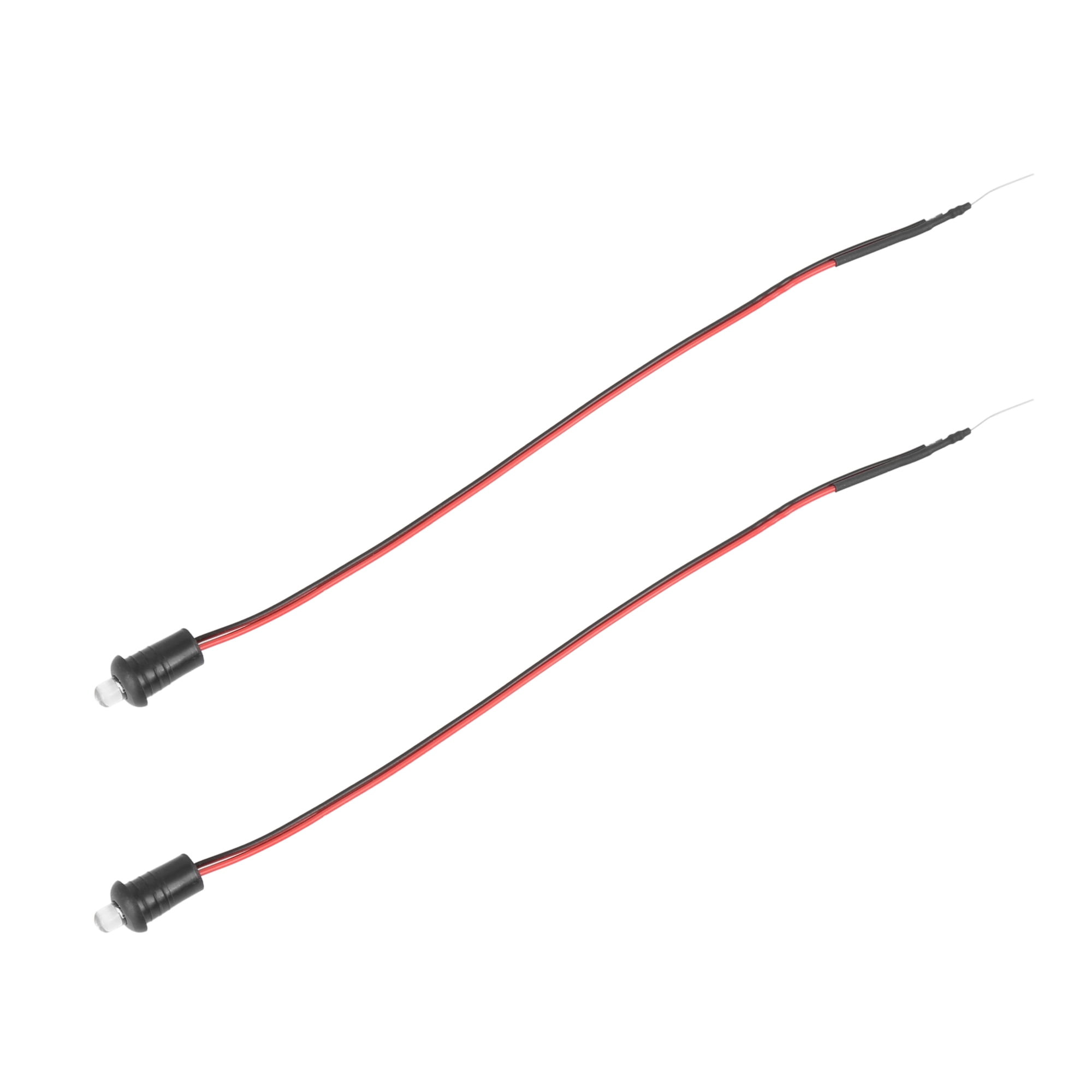 2 Pcs Universal DC 12V Red LED Light Flashing Car Alarm Dash Mount ...