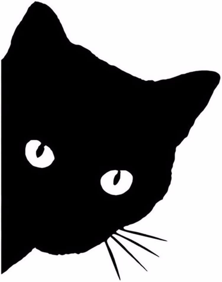 2 Pcs Universal Funny Cat Car Decal, Sovob Curious Cat Sticker Animal ...