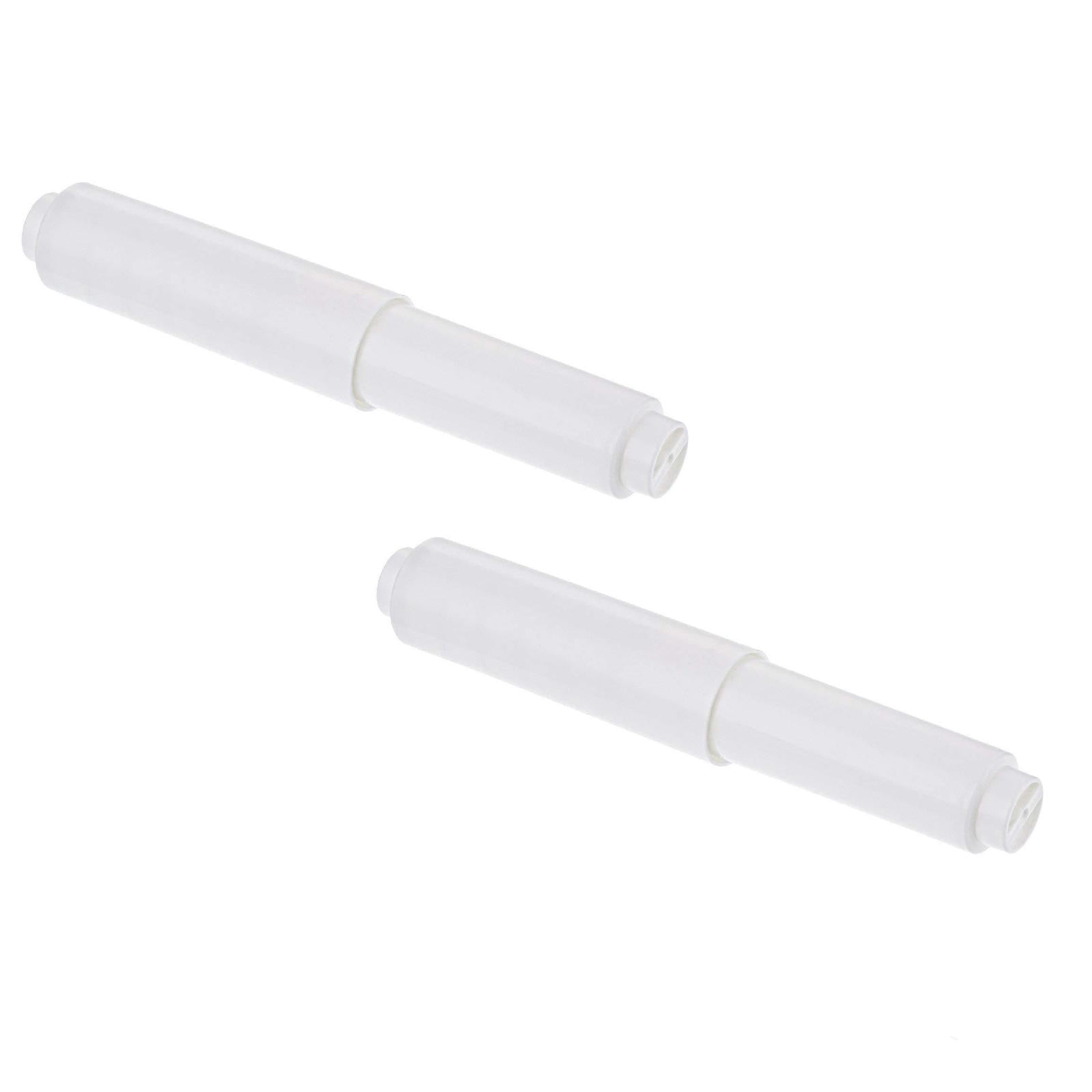 2 Pcs Universal Toilet Paper Holder Replacement Rod Spring Loaded ...