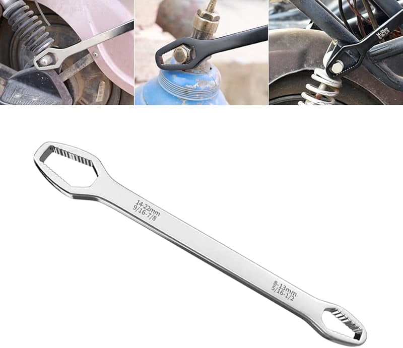 2 Pcs Universal Torx Wrench Double-Head Self-Tightening Wrench, 8-22mm ...