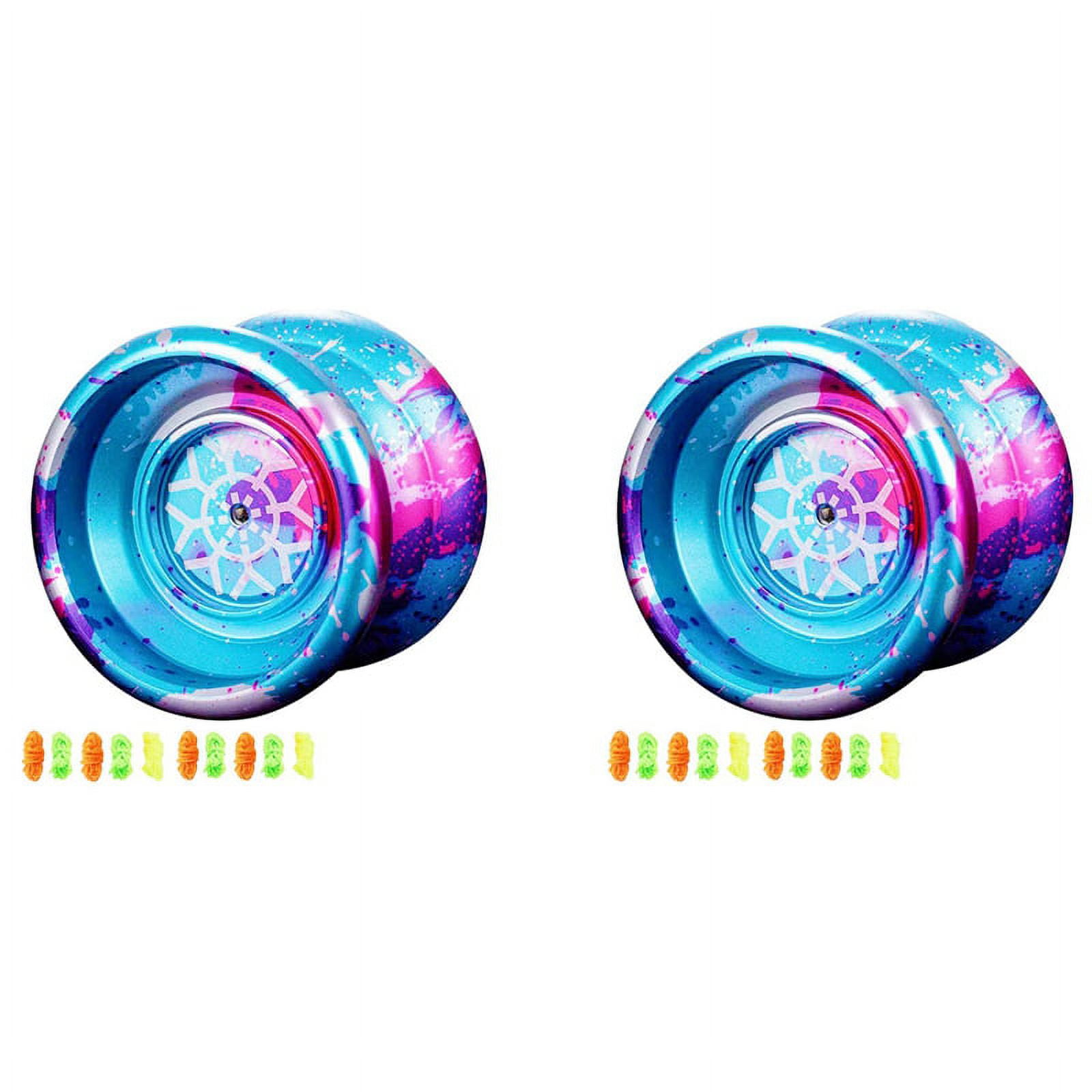 2 Pcs Unresponsive Yoyo,Professional Yoyo ,Aluminum Beginner Yo-Yos Ball for Yoyos Players with ...