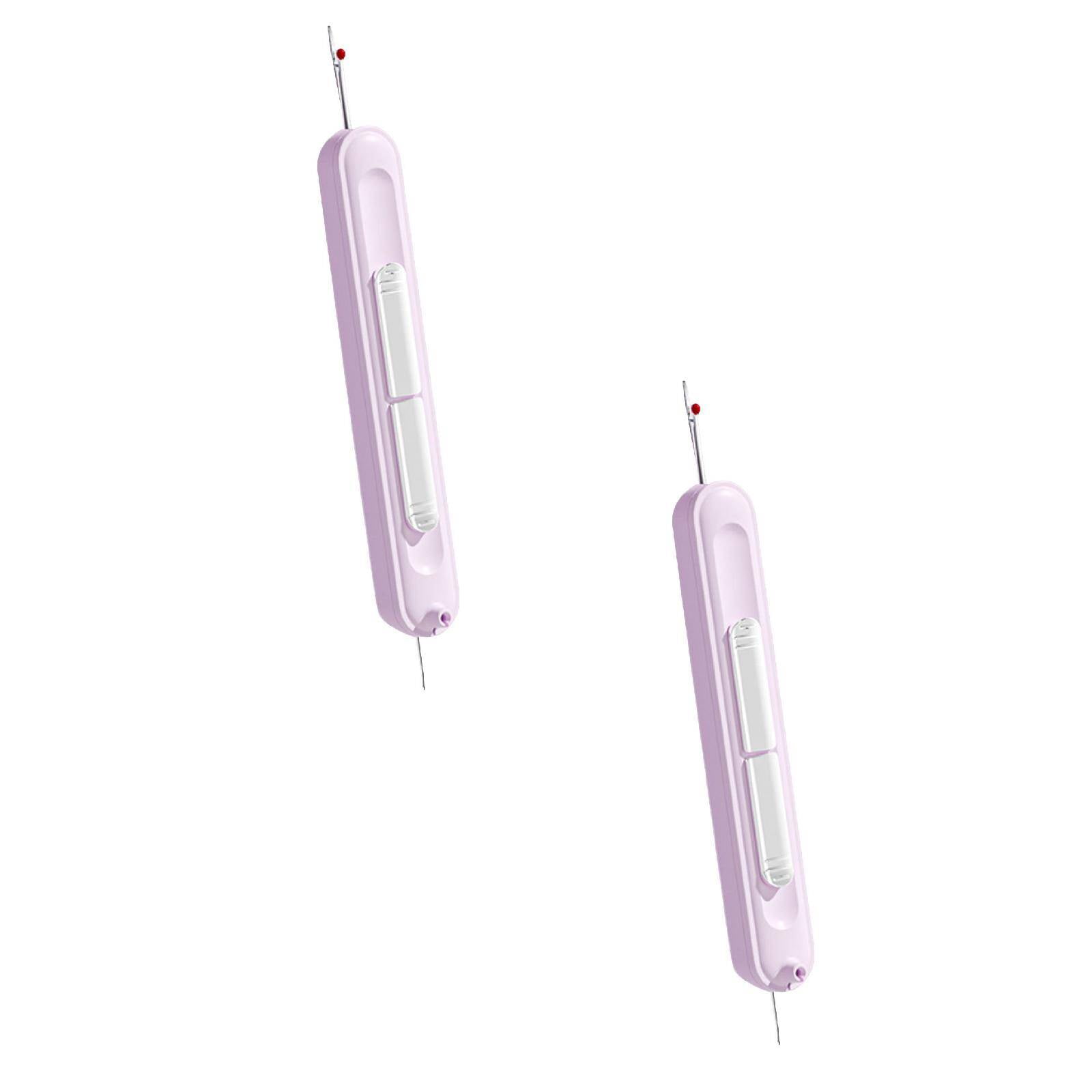 2 Pcs Upgraded 2 in 1 Needle Threaders Seam Ripper, Automatic Needle ...