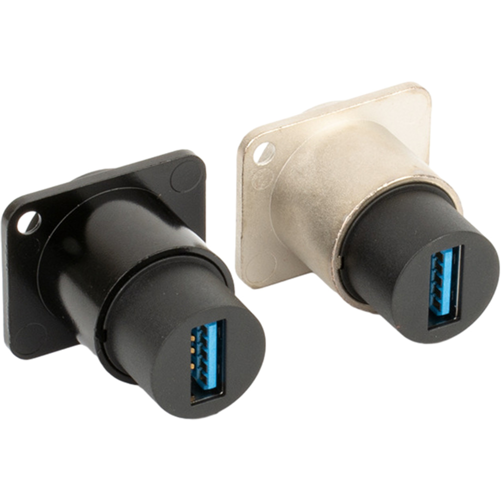 2 Pcs Usb3.0 Straight Fixed Panel Socket USB Coupler USB Adapter Panel ...