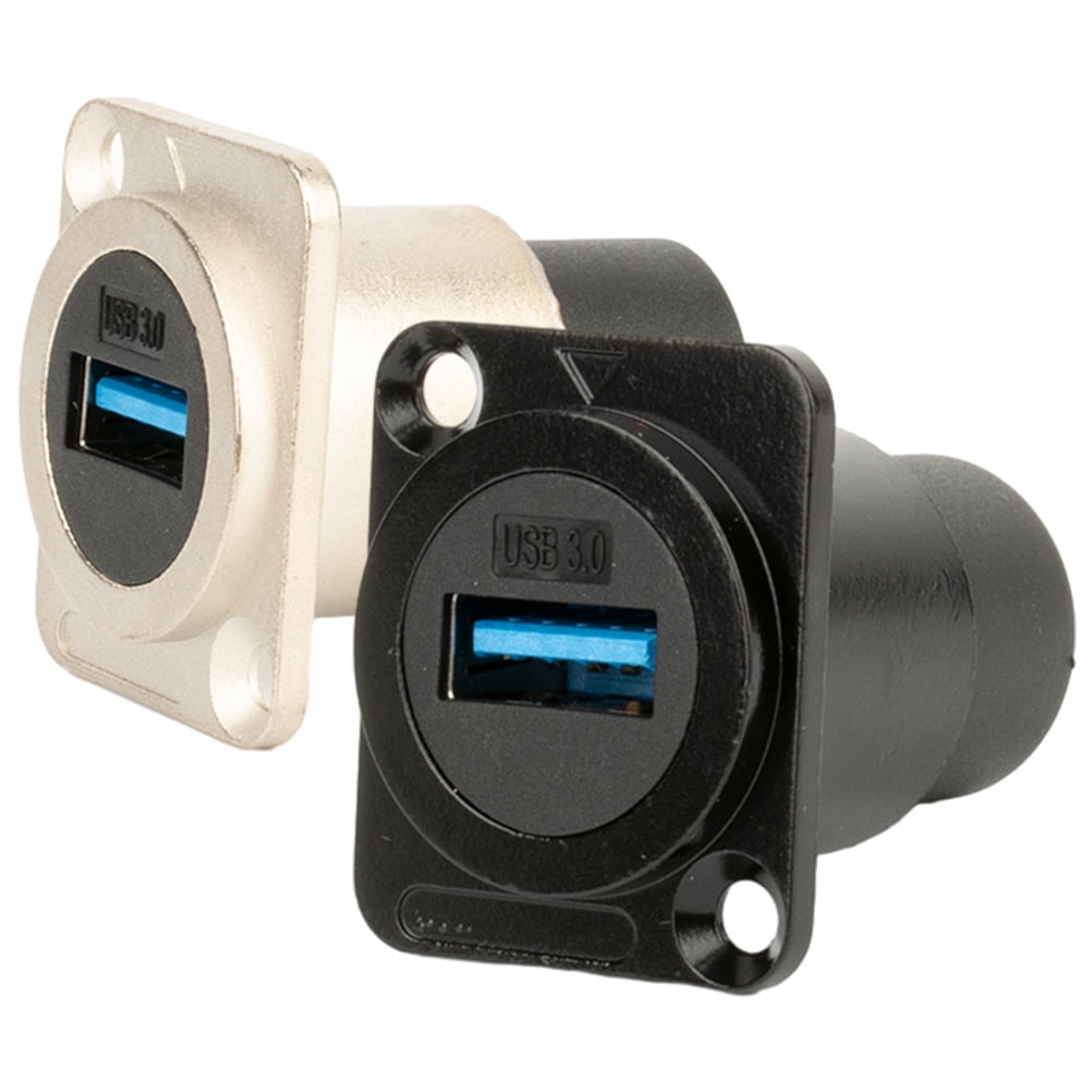 2 Pcs Usb3.0 Straight Fixed Panel Socket USB Female Adapter USB Coupler ...