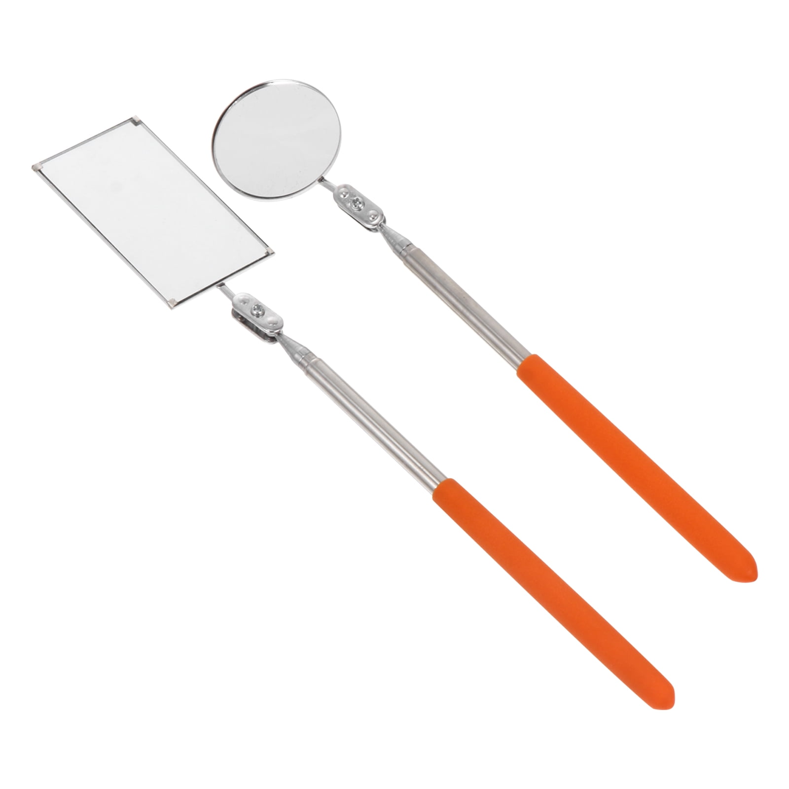 2 Pcs Vehicle Inspection Mirror Mechanic Tools Car Retractable Mirror ...