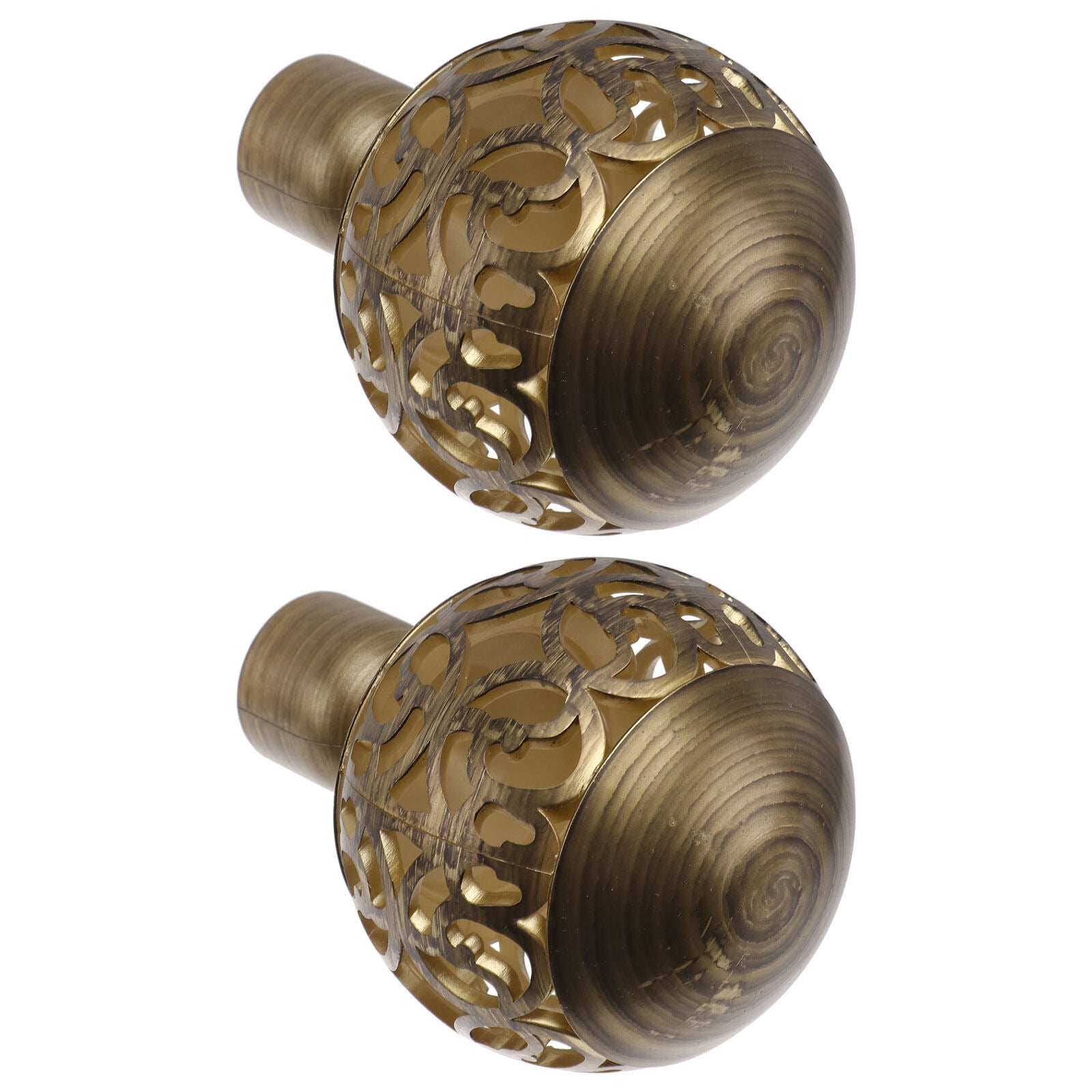 2 Pcs Vintage Curtain Rod Accessories Golden - Walmart.com