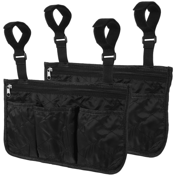 2 Pcs Walking Aid Wheelchair Storage Bag Hand Rest Wheelchair ...