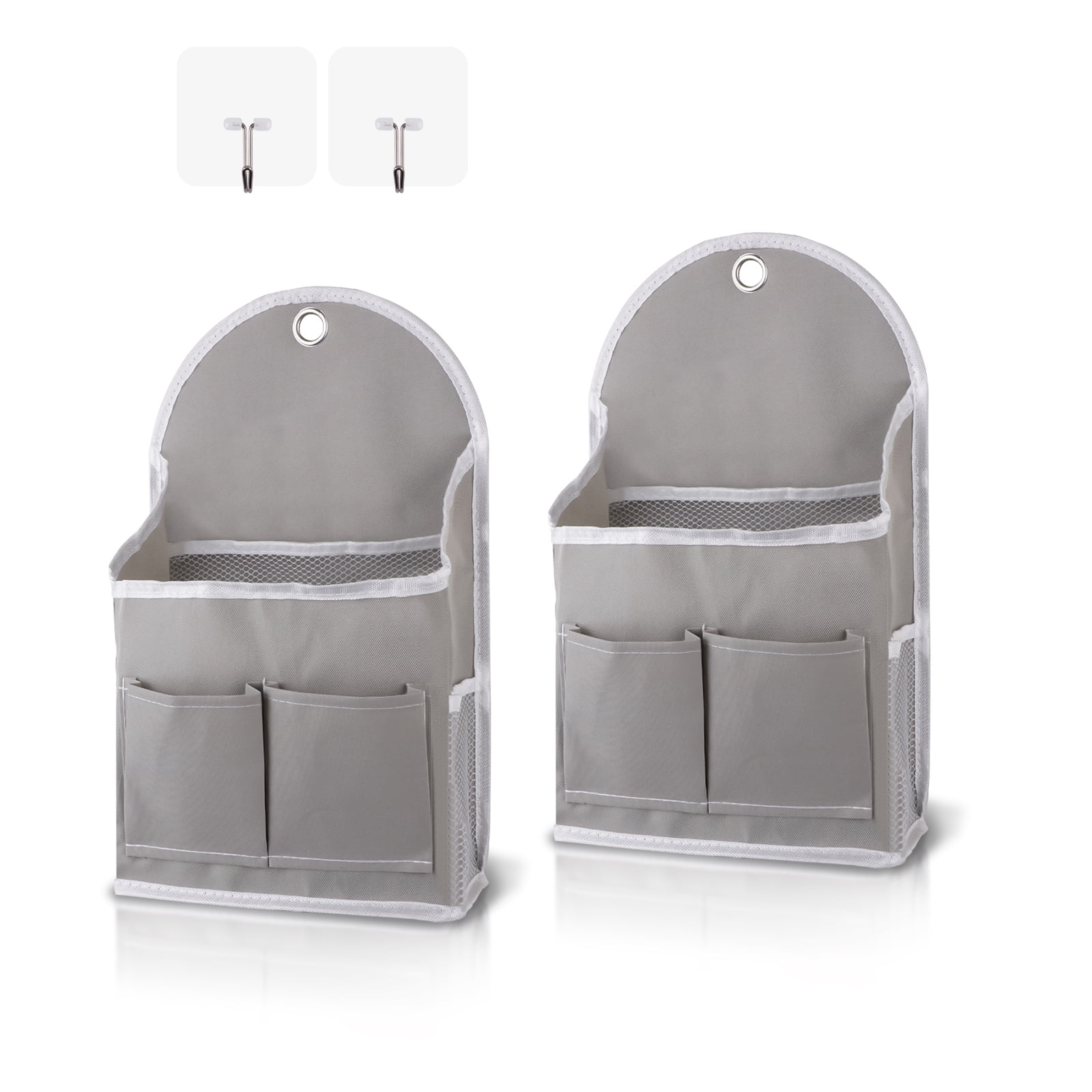 2 Pcs Wall Hanging Storage Bag with Pockets, Fabric Wall Organizer ...