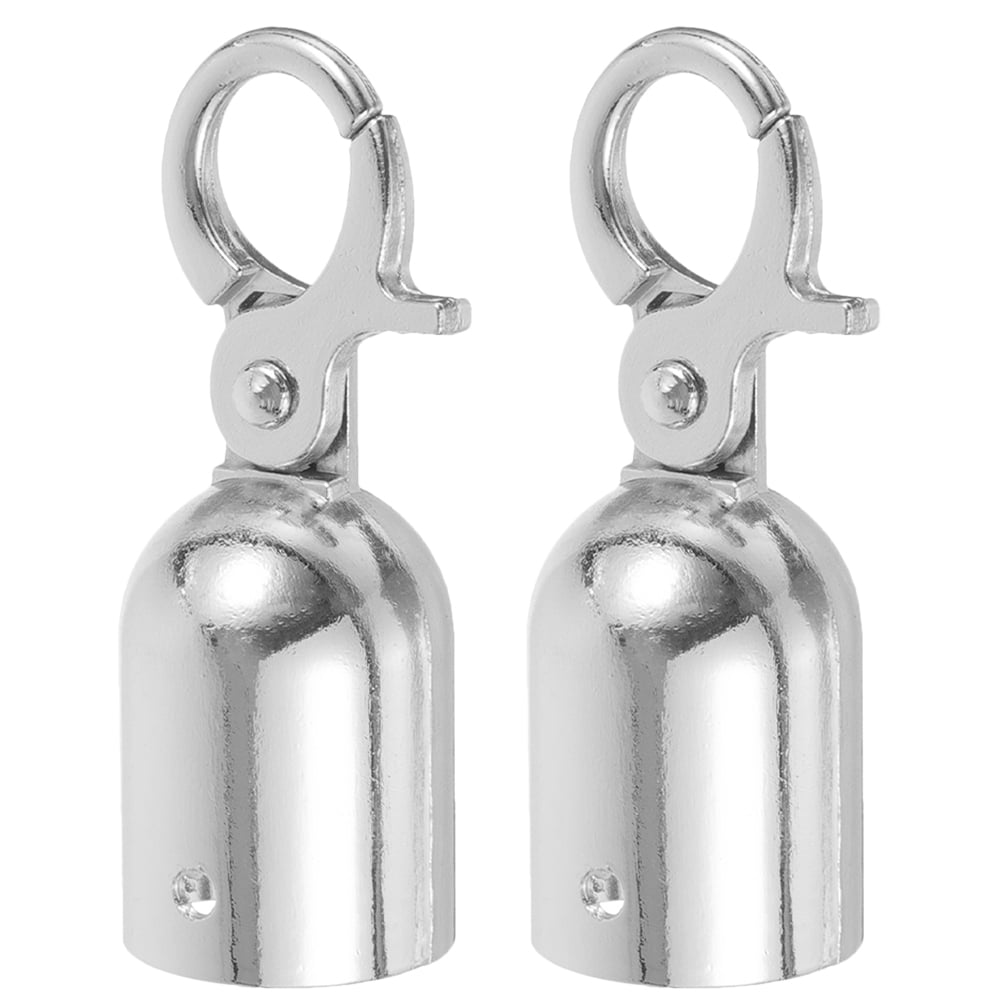 2 Pcs Wall Hooks for Hanging Wire Crimp Rope End Stop Safety Isolation ...