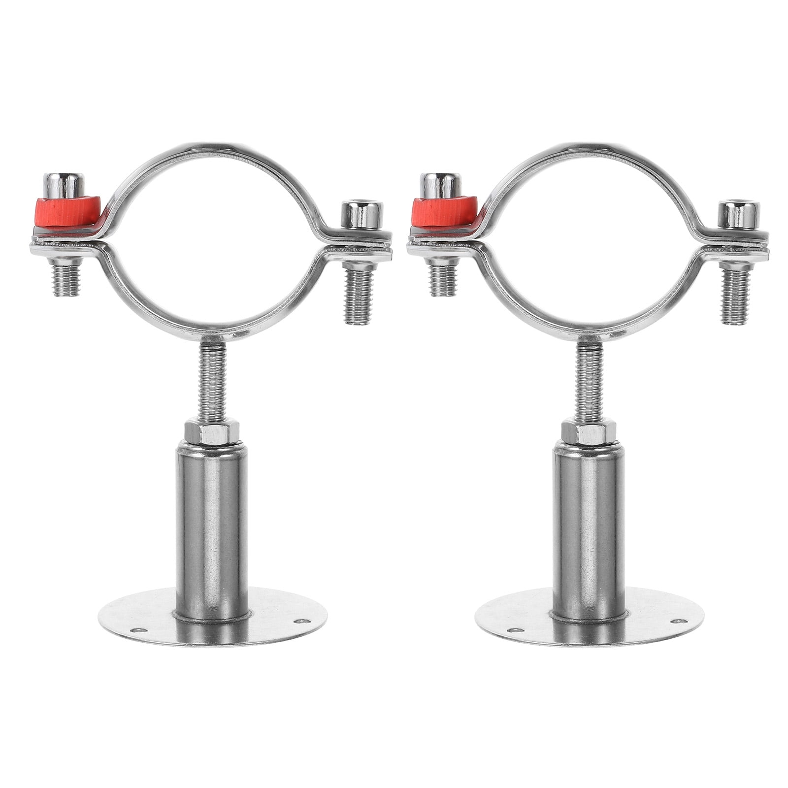 2 Pcs Wall Mount Ceiling Pipe Support Ring Hanger Bolt Cam Lock Water ...