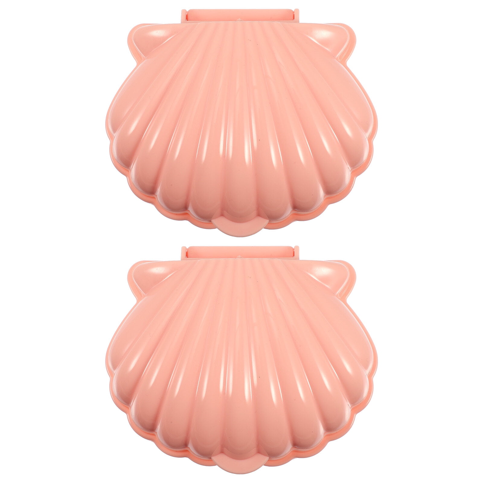 2 Pcs Wall Mounted Soap Dispenser Hand Shell Dish Holder - Walmart.com