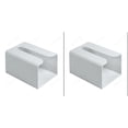 2 Pcs Wall Mounted Tissue Box Holder, No Drill Napkin Dispenser ABS ...