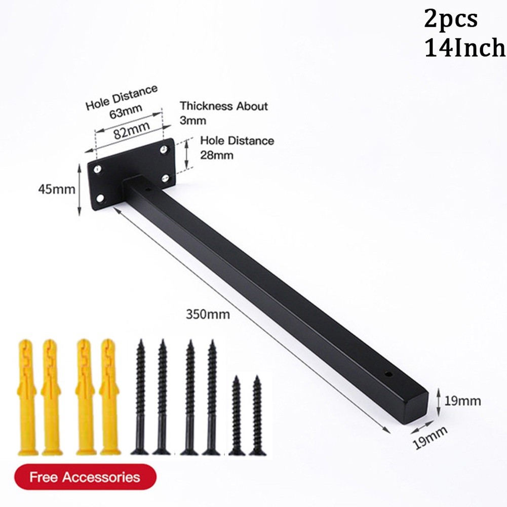 2 Pcs Wall Shelf Bracket Supports, Partition Support Frame, Stainless ...