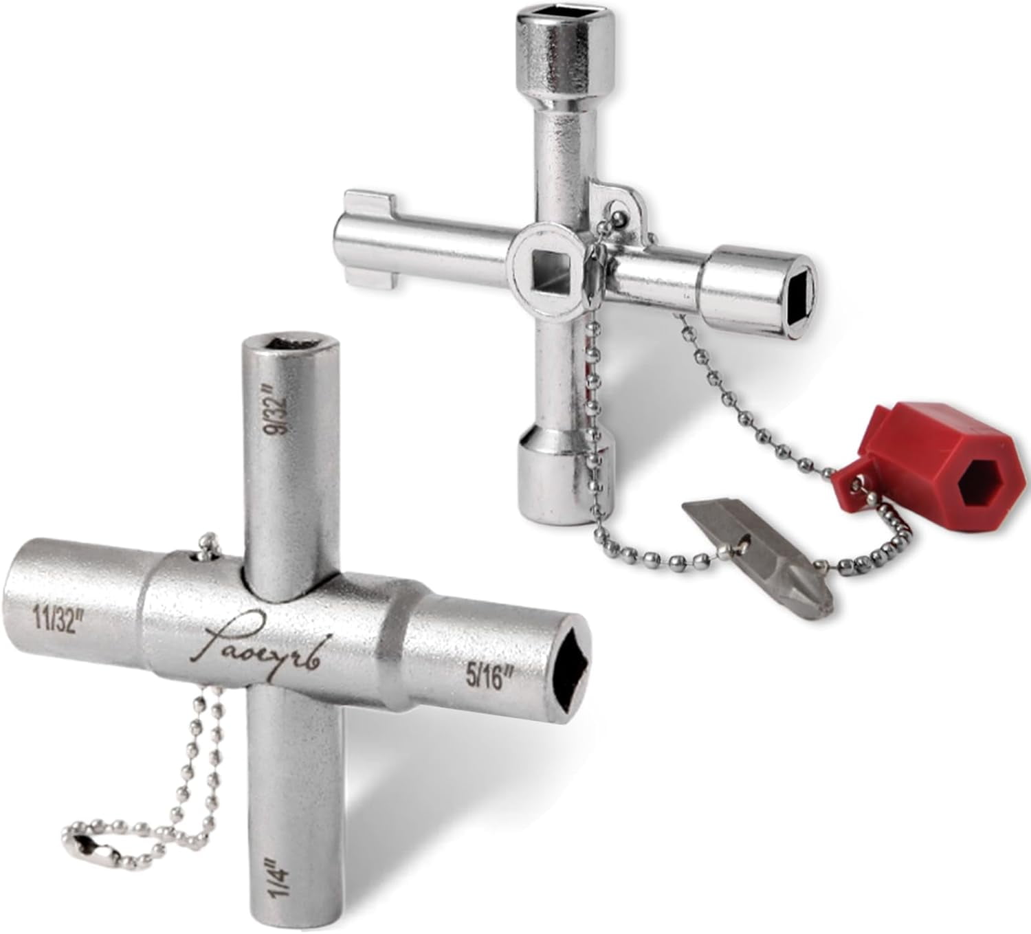 2 Pcs Water Key, Premium Silcock Key 4 Way, Multi-functional Water Key ...