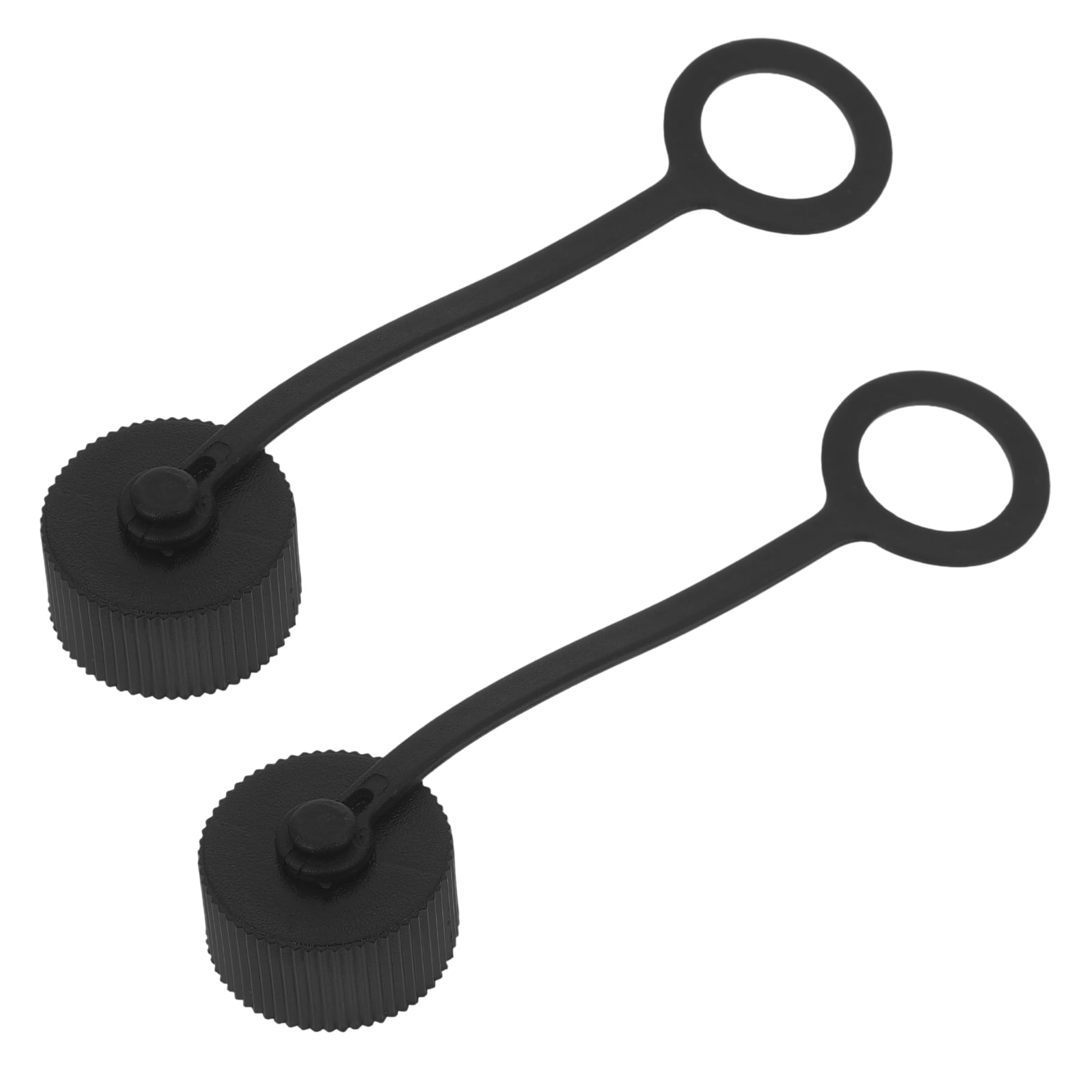 2 Pcs Waterproof Connector Connector Dust Cover 8.00X2.00X2.00CM Black ...