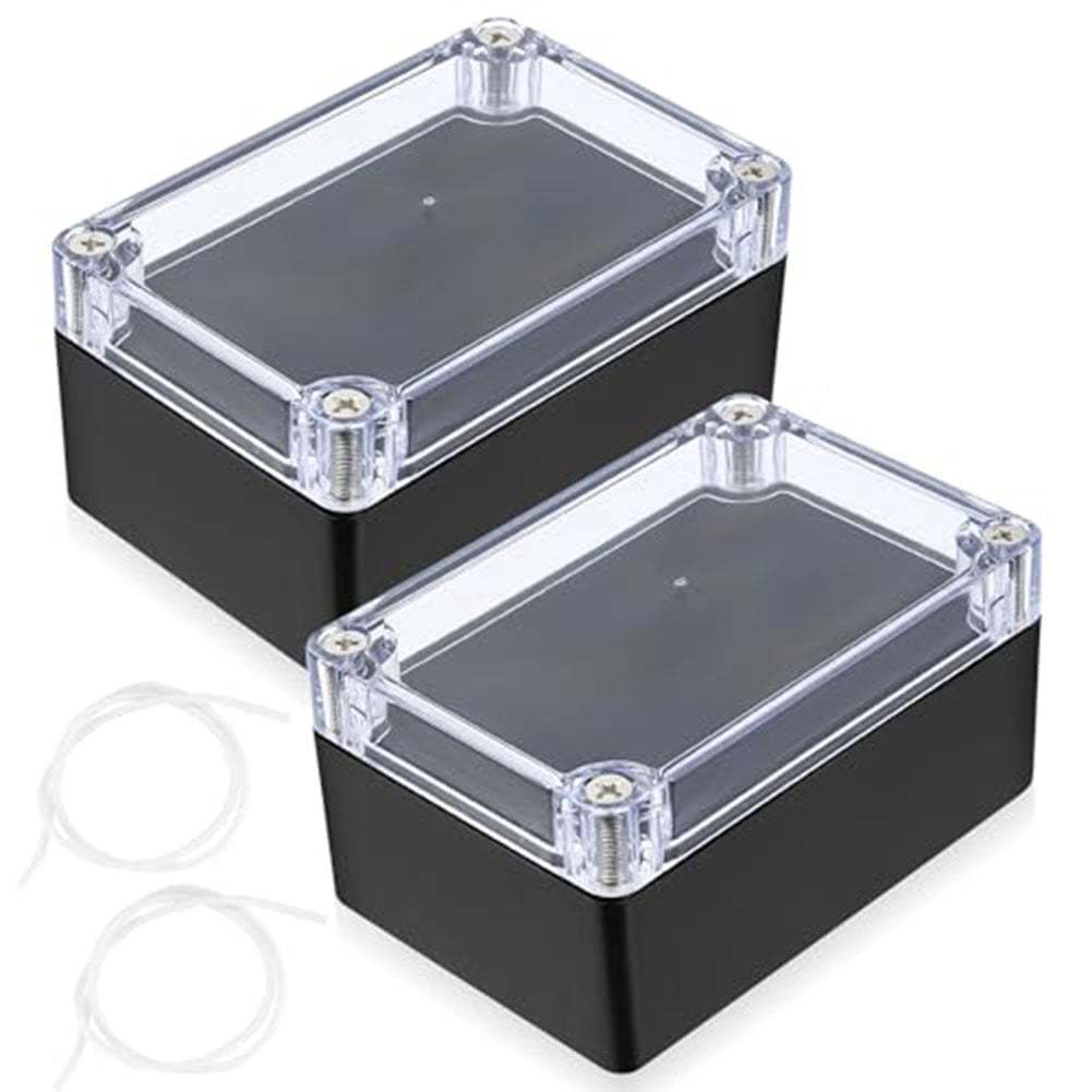 2 Pcs Waterproof Junction Boxes, Outdoor Electrical Box for Electronics ...