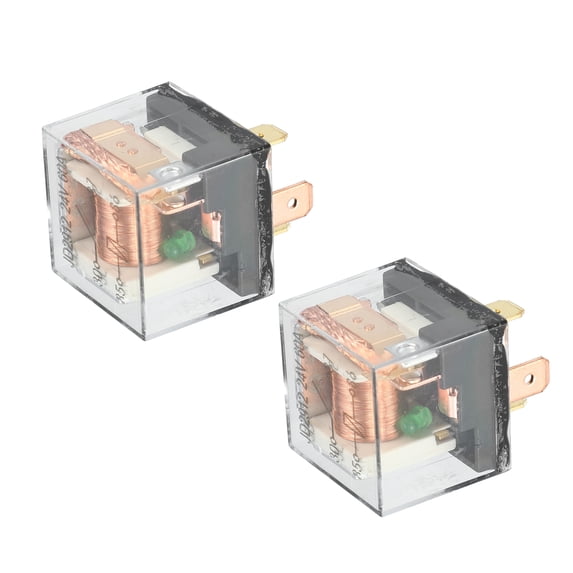 2 Pcs Waterproof Relay DC 24V 60A 4 Pin Relay Car Charge Case Universal ...