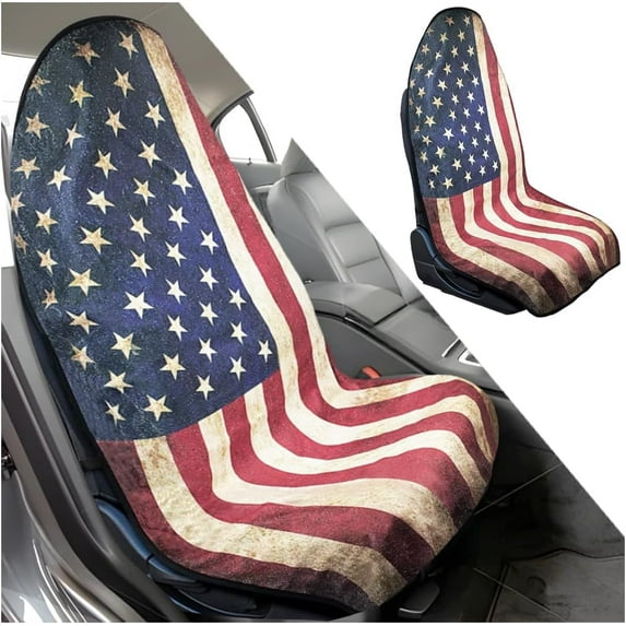 2 Pcs Waterproof Towel Car Seat Cover, Sweat Proof Non Slip Bucket Car ...