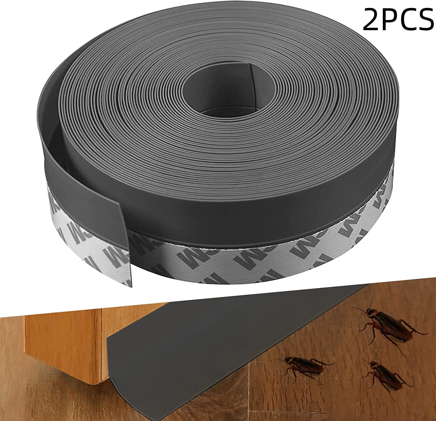 2 Pcs Weather Stripping Door Seal, 16ft Window Insulation Tape Silicone ...