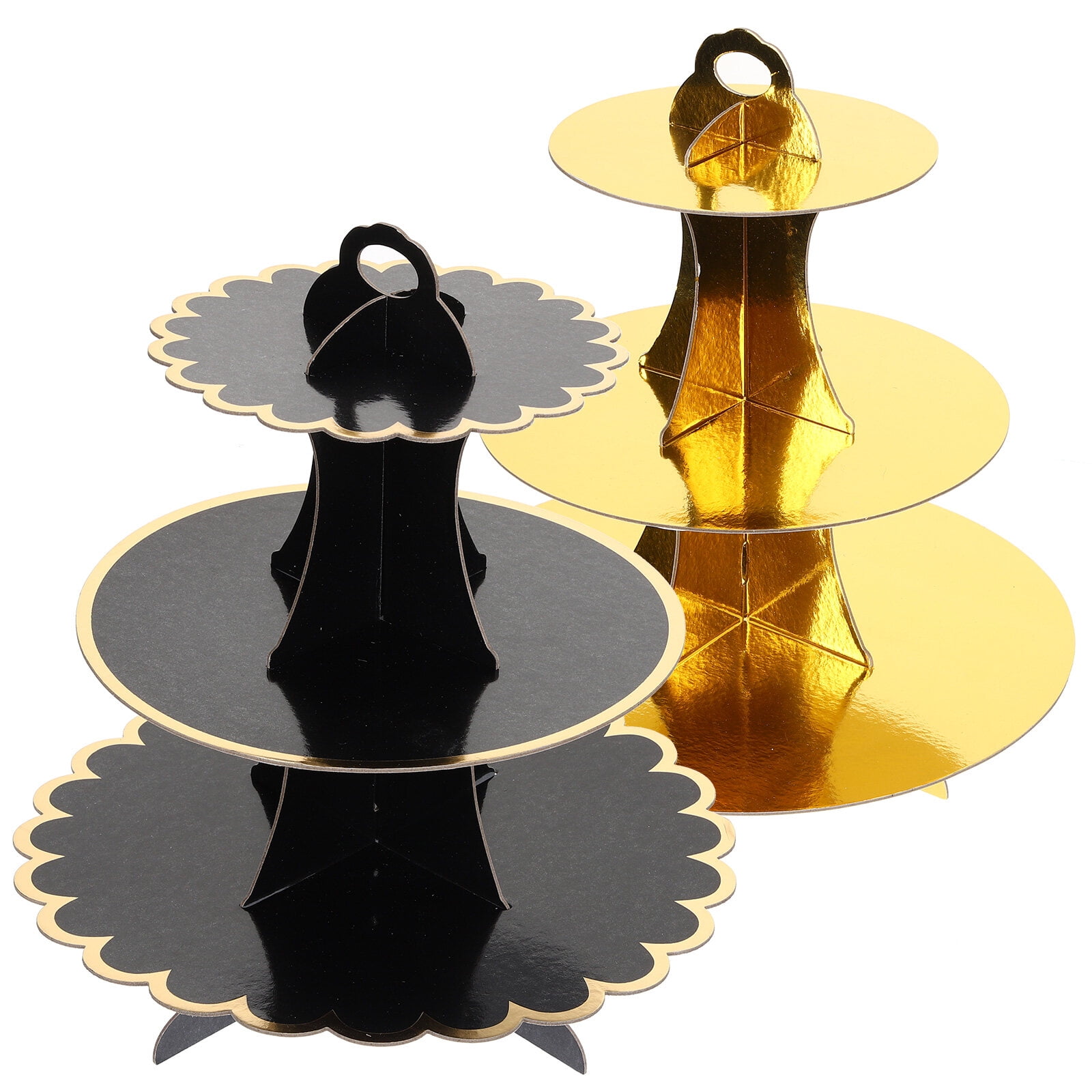 2 Pcs Wedding Ceremony Decorations Table Top Display Stand Cake Shelves ...