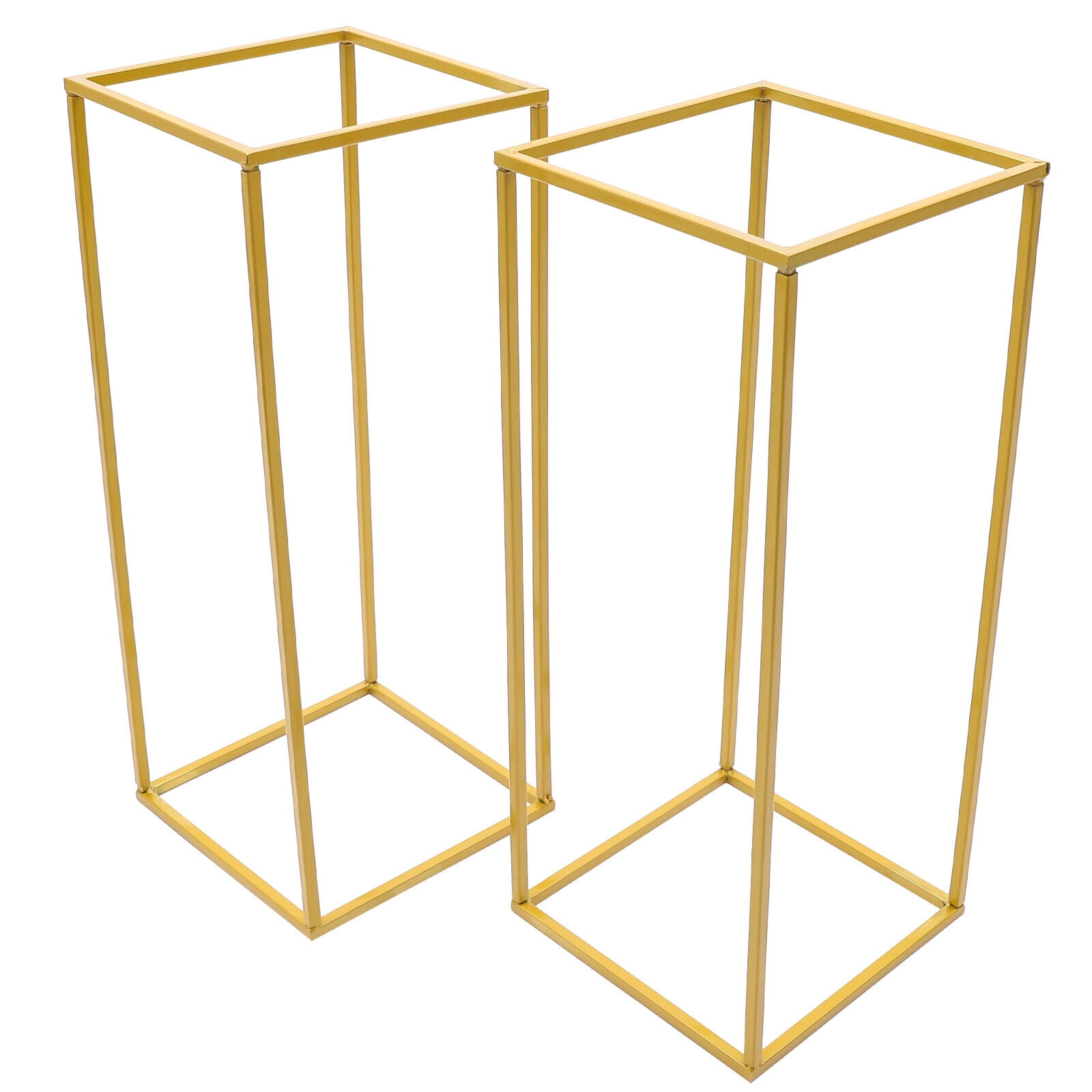 2 Pcs Wedding Metal Floor Stand Gold Balloon Flower Stand Background ...