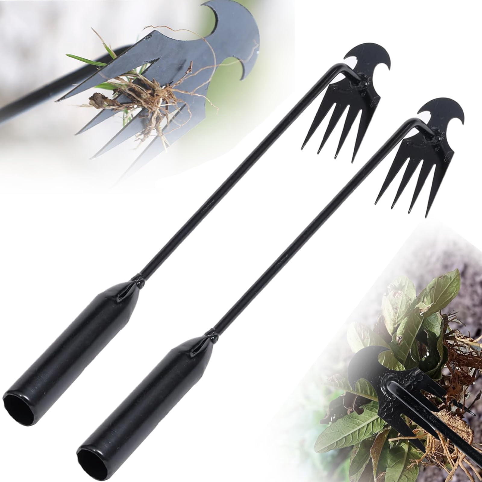 2 Pcs Weeding Artifact Uprooting Weeding Tool, 15.7" Gardening Hand ...