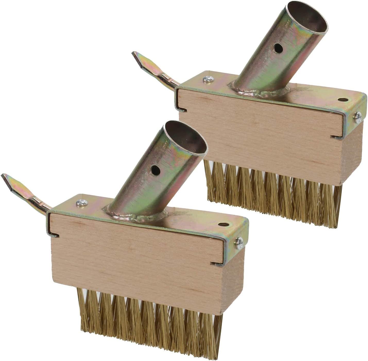2 Pcs Weeding Wire Brush with Scraper Tools Gardening, Removed Moss and ...