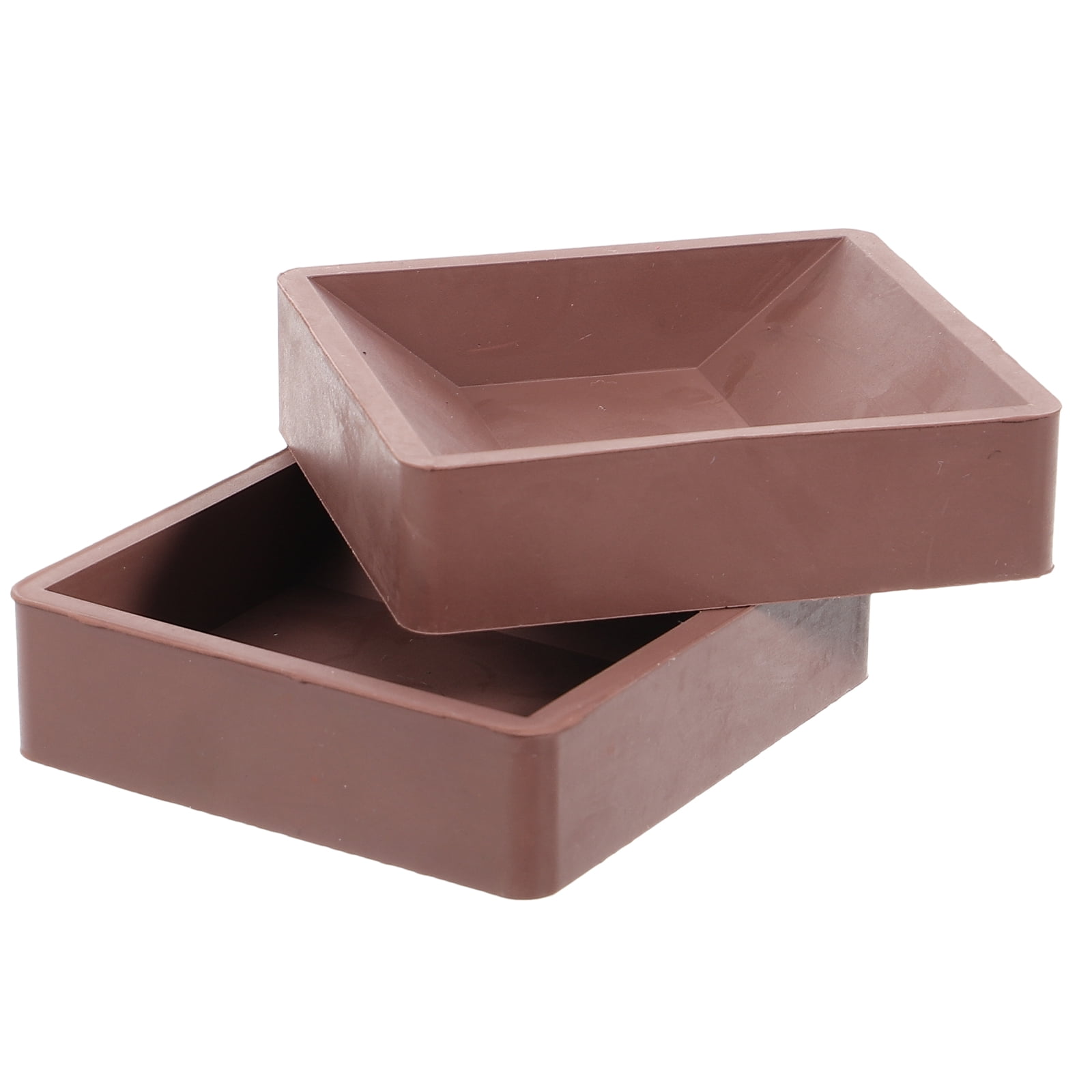 Raindrops Brown Rubber Wheel Stoppers for Furniture Caster Cups with ...