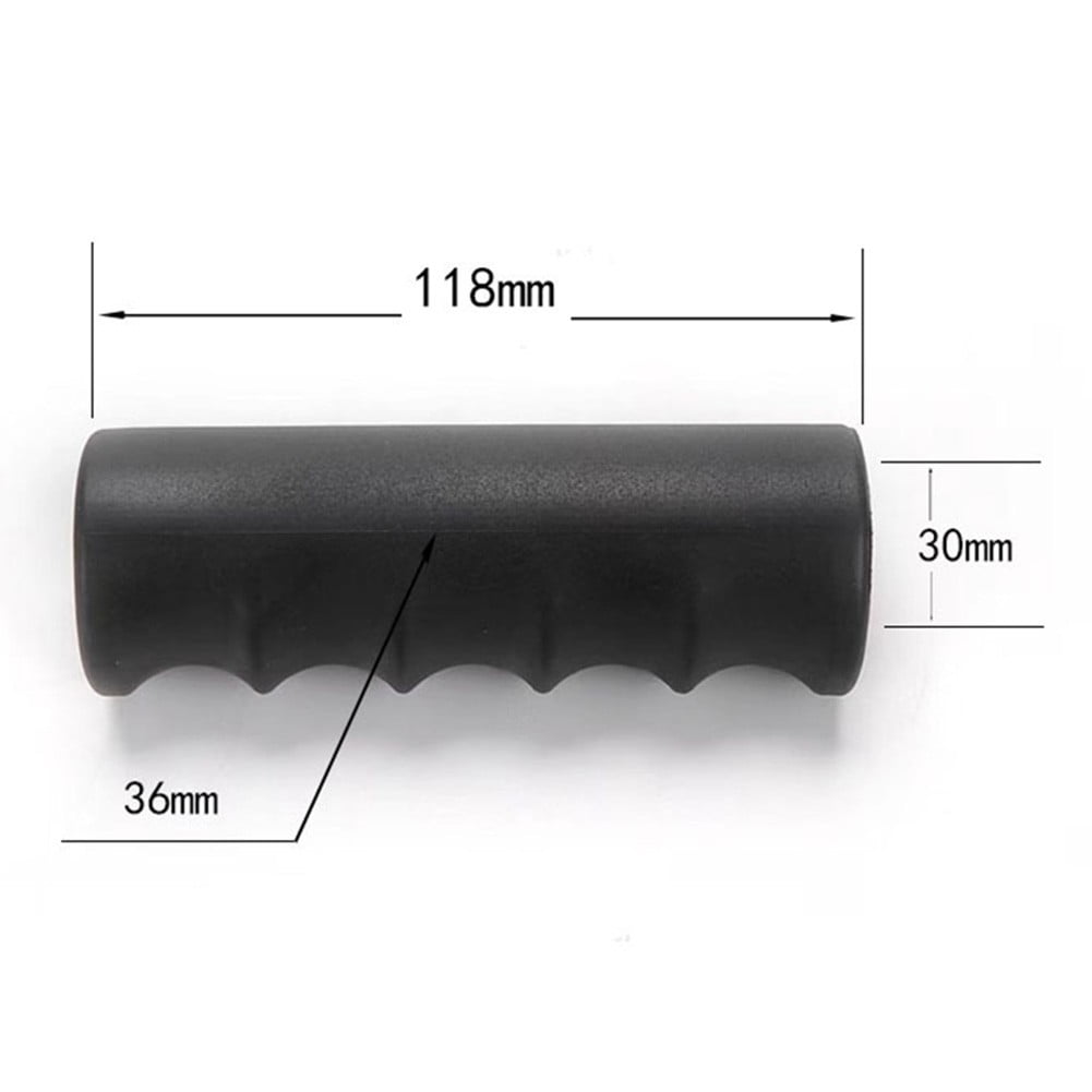 2 Pcs Wheelbarrow Rubber Handles, Round Tubes Black Replacement ...