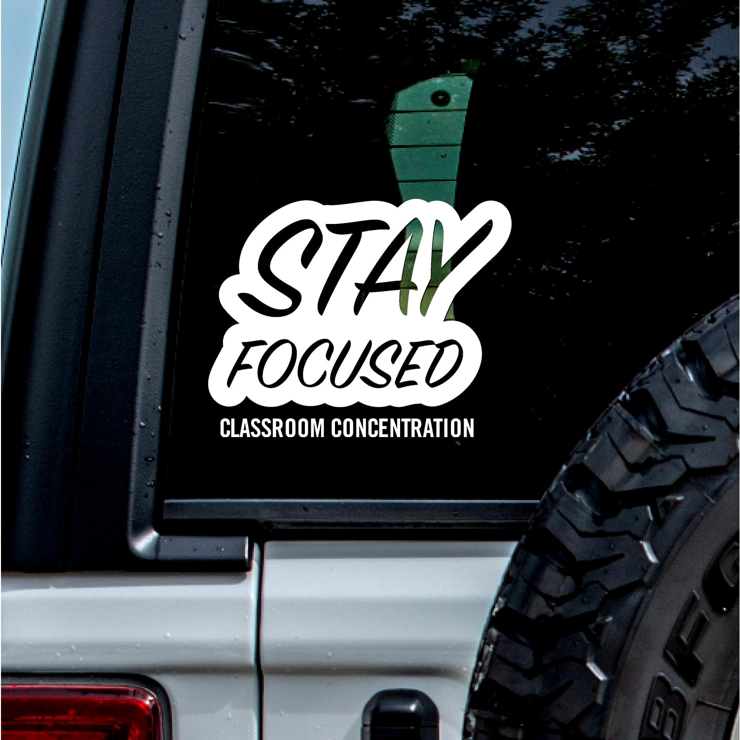 (2 Pcs, White, 10.2'' X 8'') Transparent Adhesive Decal Sticker Of Stay ...