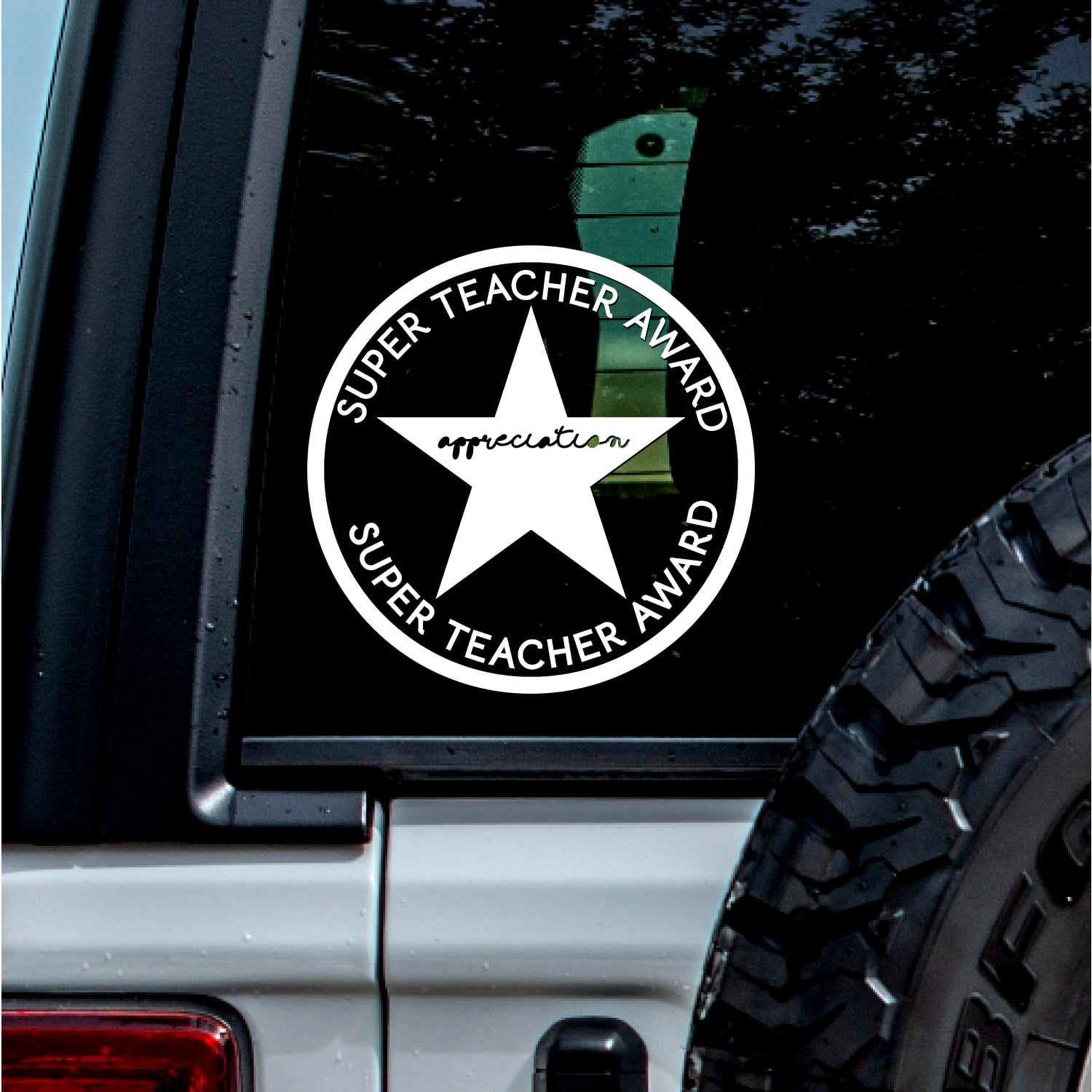 (2 Pcs, White, 11'' X 11'') Transparent Adhesive Decal Sticker Of Super ...
