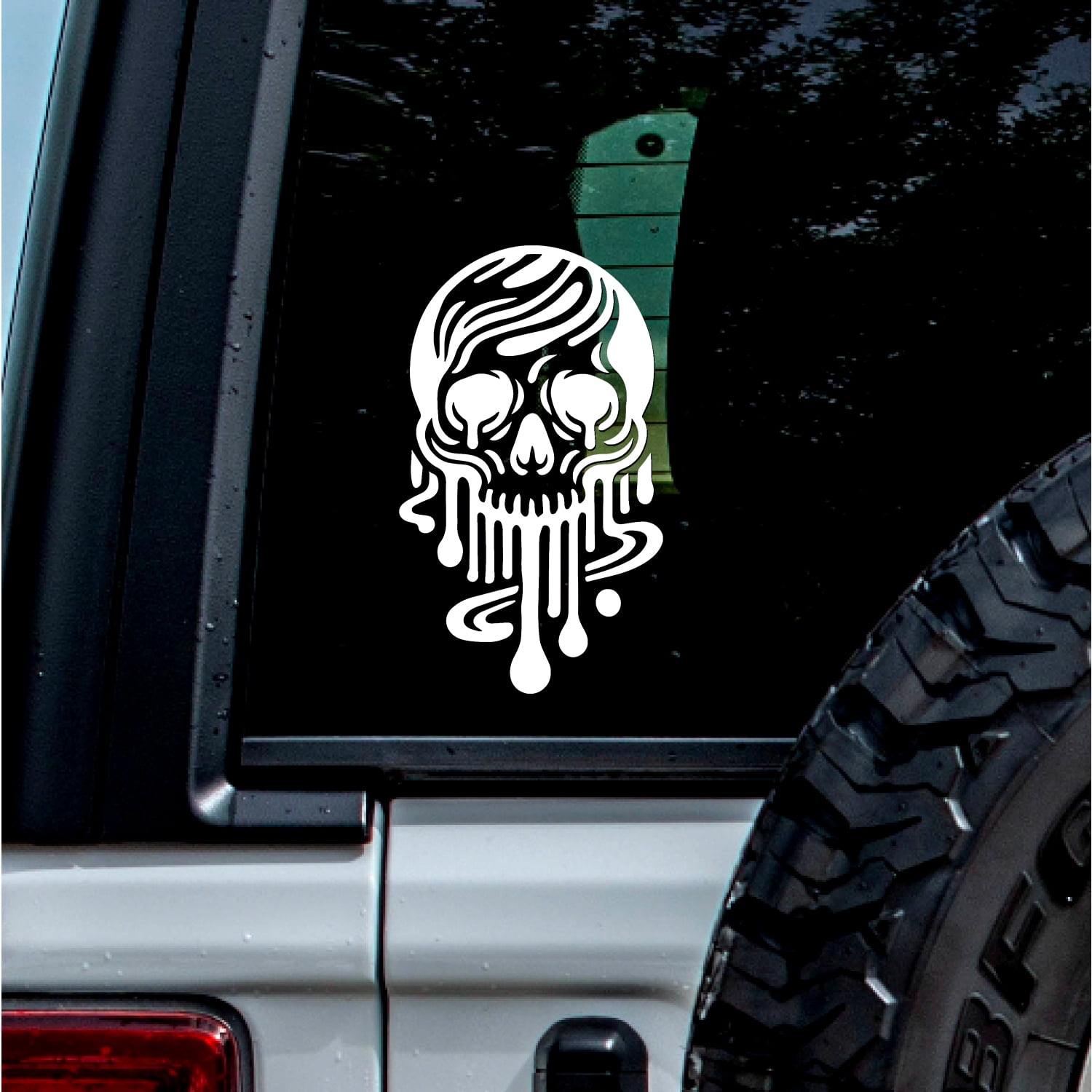 (2 Pcs, White, 3.4'' X 5.8'') Transparent Adhesive Decal Sticker Of ...