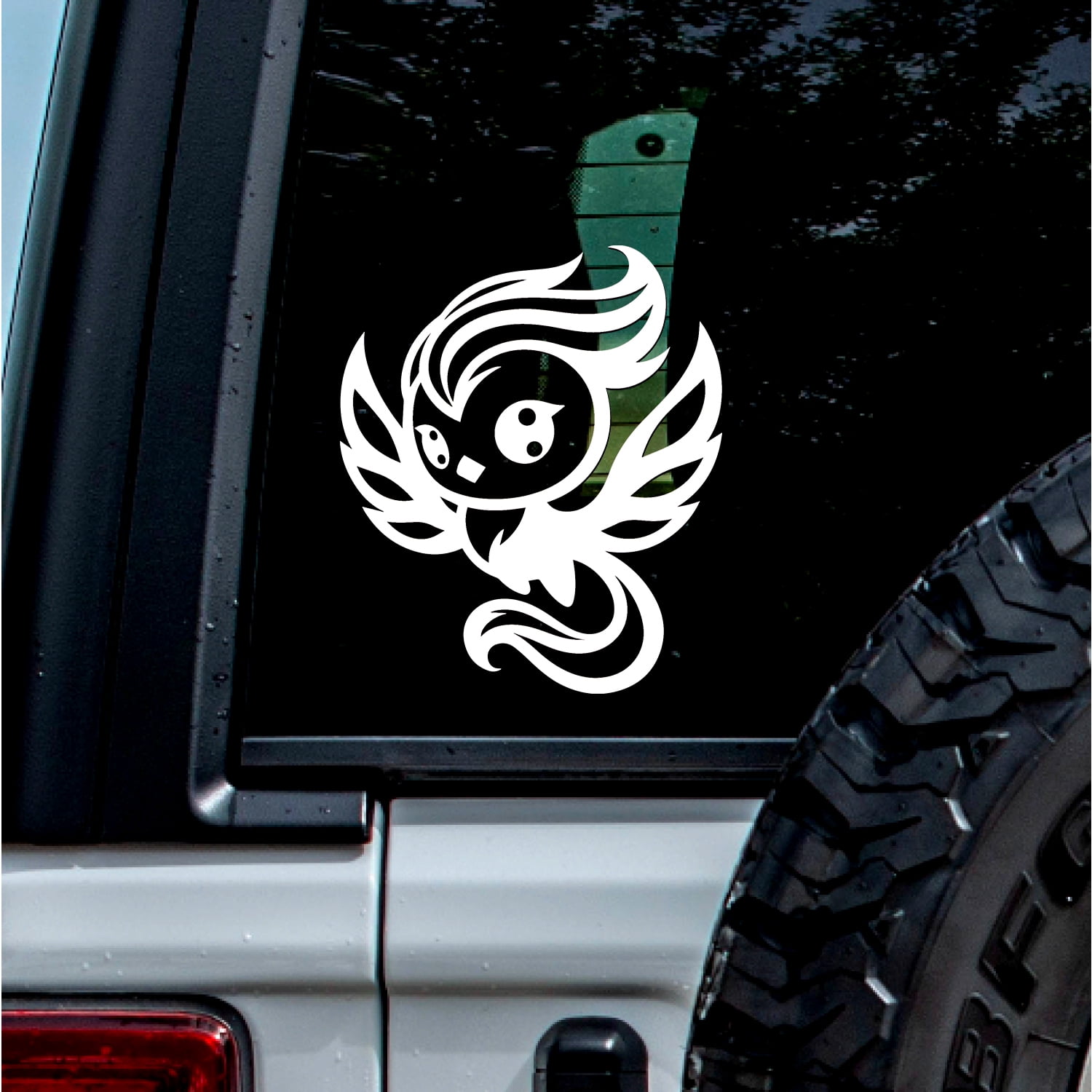 (2 Pcs, White, 4.8'' X 5.6'') Transparent Adhesive Decal Sticker Of ...