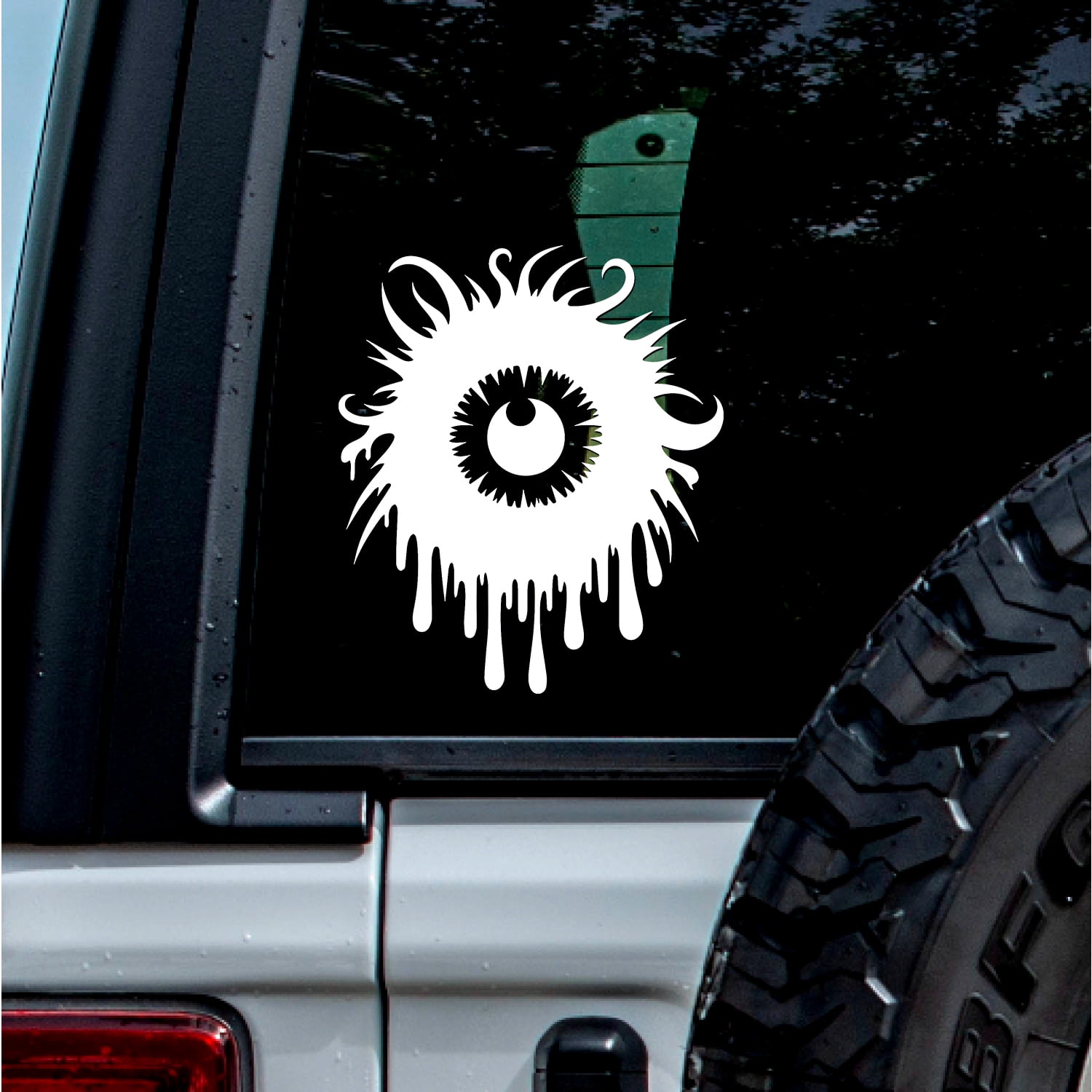 (2 Pcs, White, 4.8'' X 5.6'') Transparent Adhesive Decal Sticker Of ...