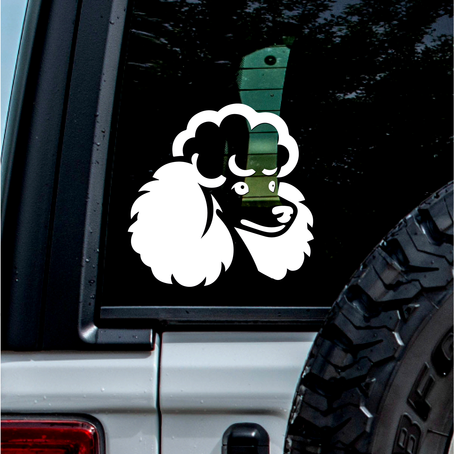(2 Pcs, White, 4.9'' X 4.8'') Transparent Adhesive Decal Sticker Of ...