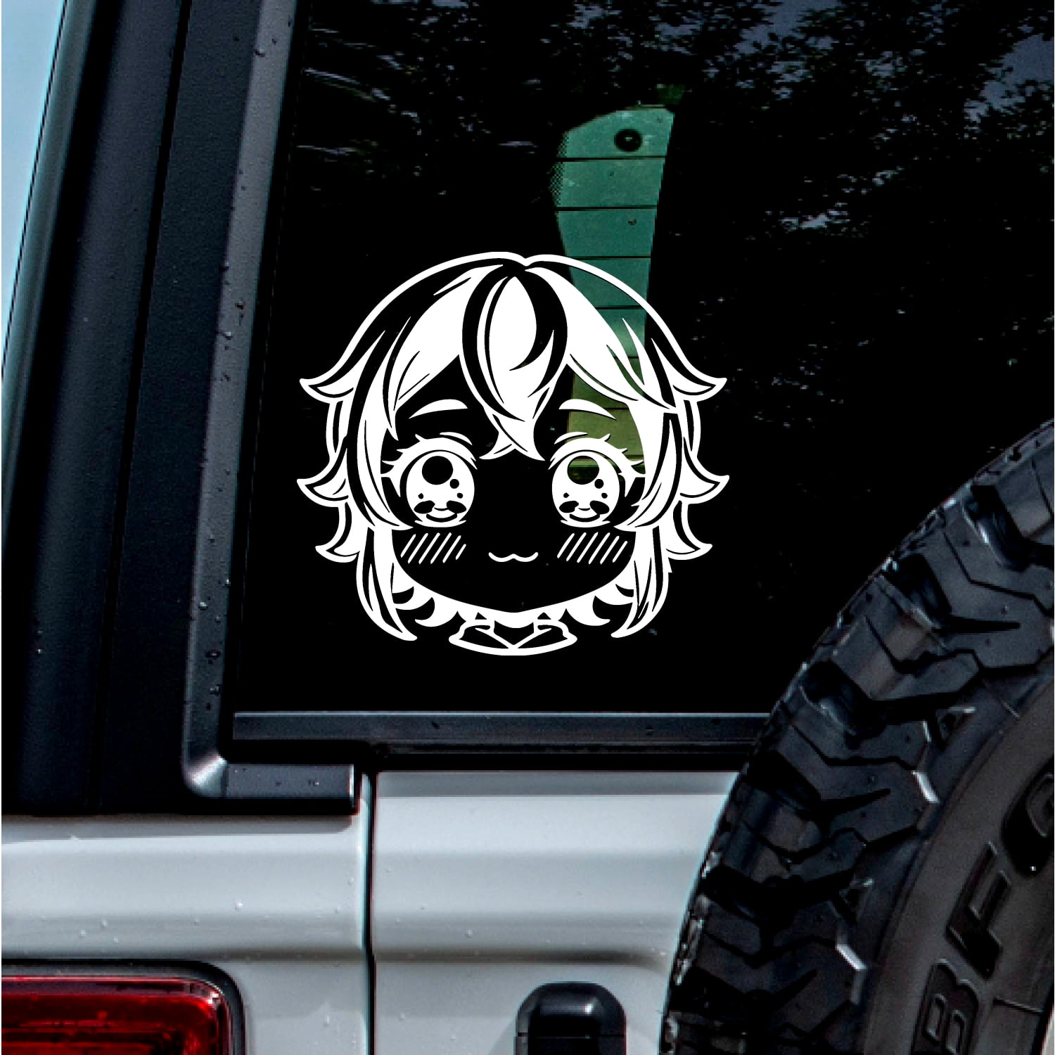 (2 Pcs, White, 5.1'' X 4.8'') Transparent Adhesive Decal Sticker Of ...