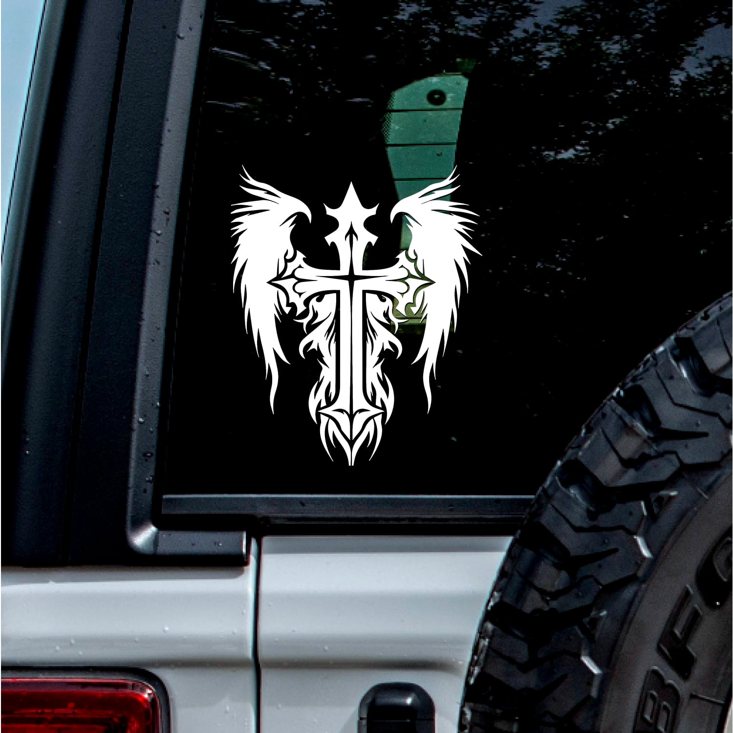 (2 Pcs, White, 5.6'' X 6.7'') Transparent Adhesive Decal Sticker Of ...
