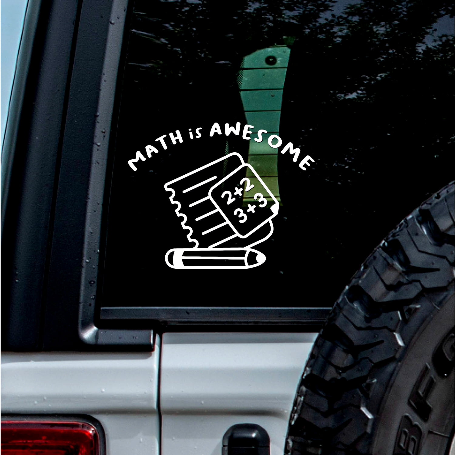 (2 Pcs, White, 6.1'' X 4.8'') Transparent Adhesive Decal Sticker Of ...