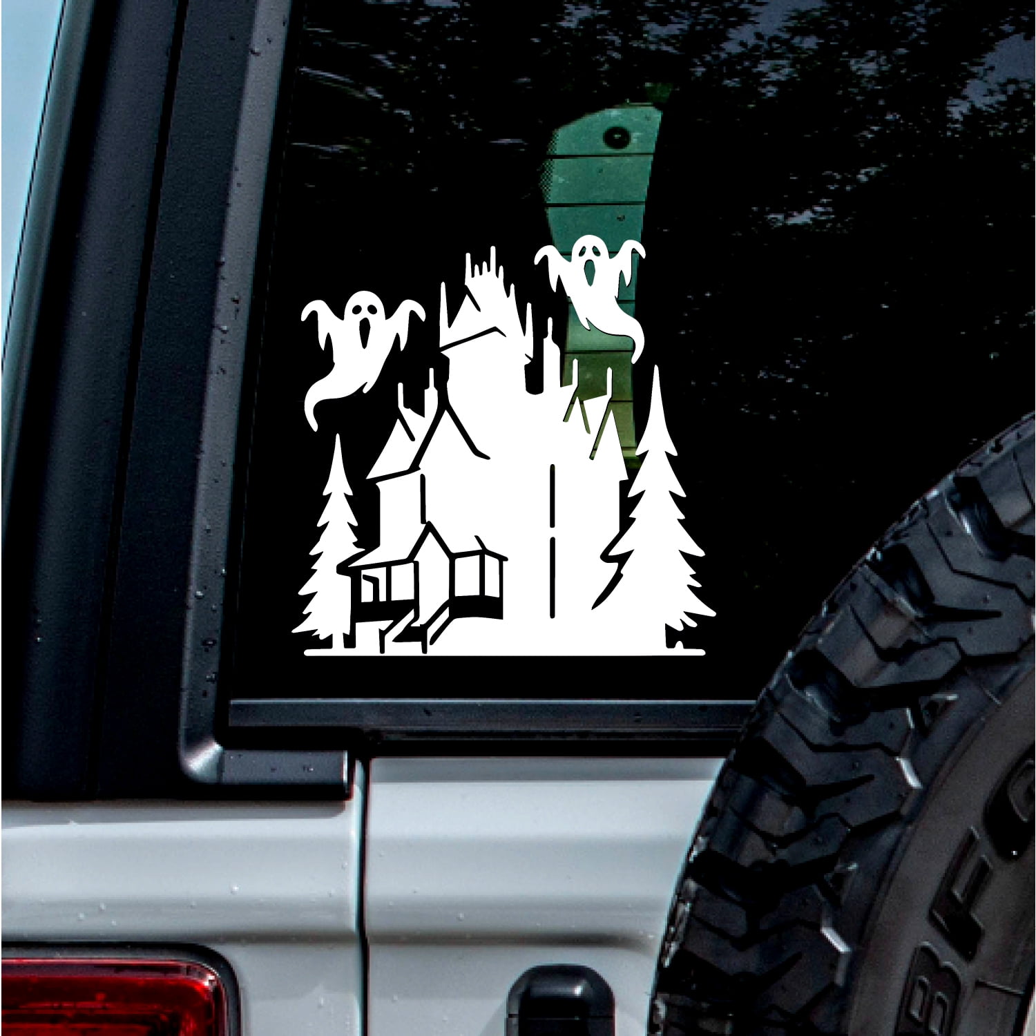 (2 Pcs, White, 8.1'' X 8'') Transparent Adhesive Decal Sticker Of ...